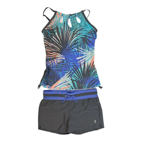 Free Country | Swim | Palm Island Blue Iris Free Country Womens High ...